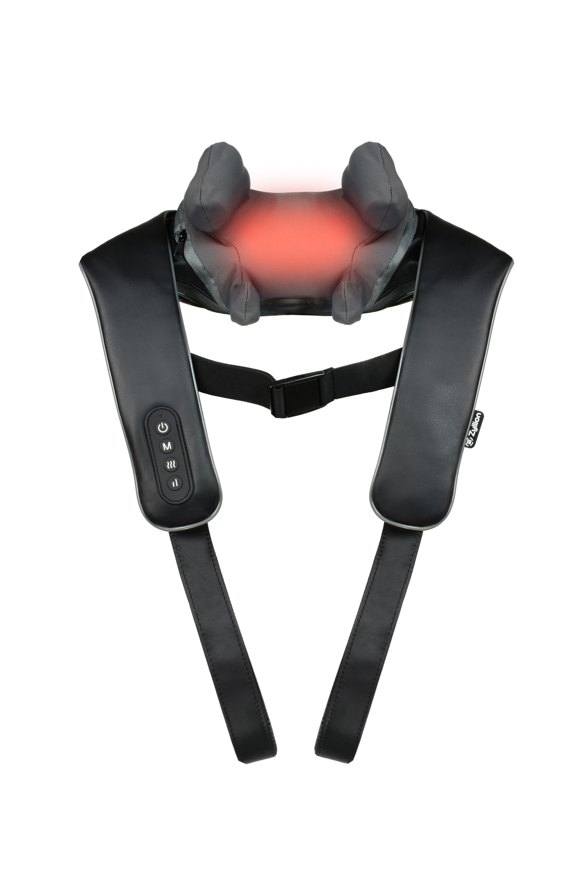 Zyllion Rechargeable 4D Shiatsu Neck and Shoulder Massager with Heat